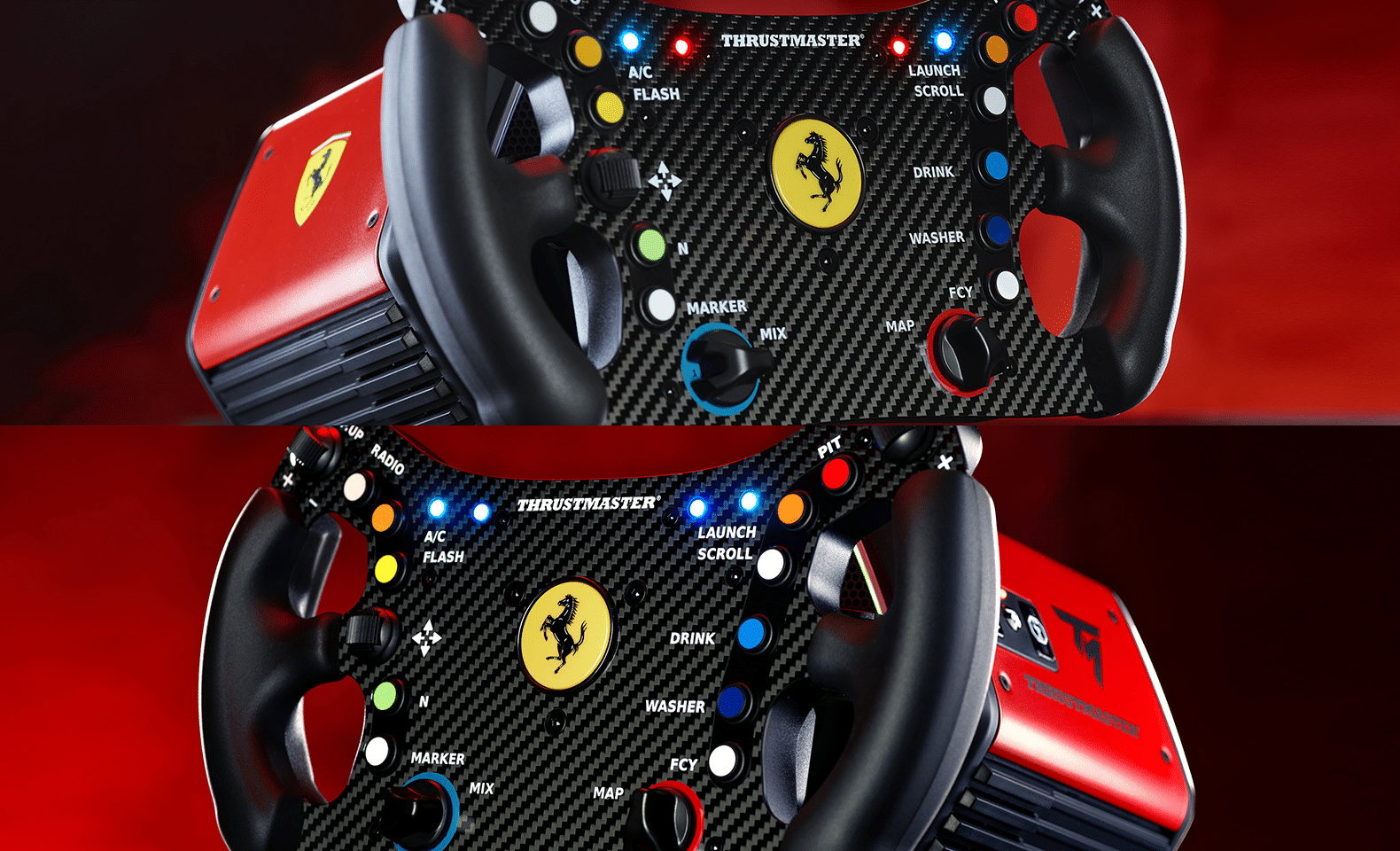 Thrustmaster Ferrari 488 GT3 | Timón + QR - Kerb Sim Racing